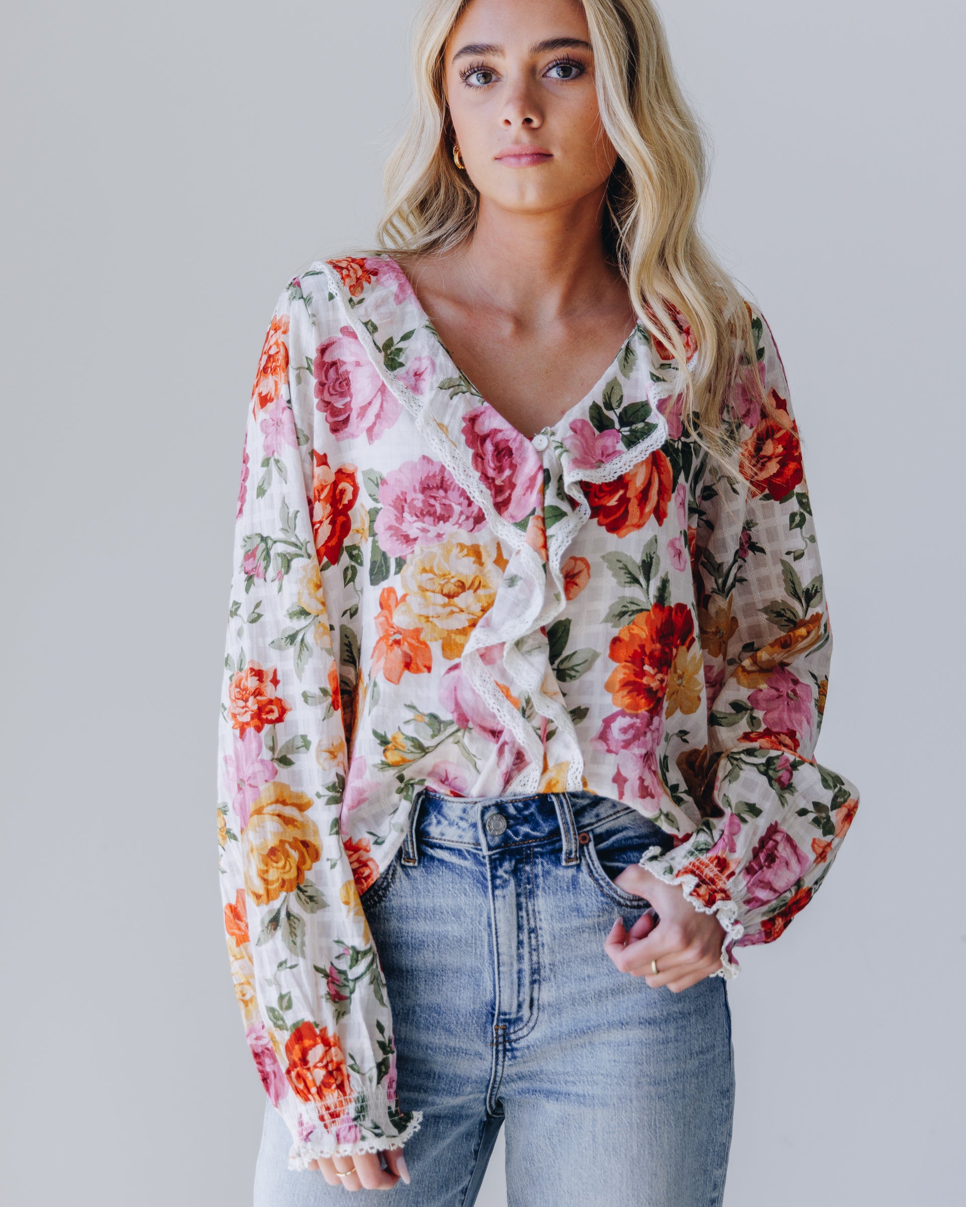 SHOW ME YOUR MUMU Lydia Ruffle Top | City and Stars